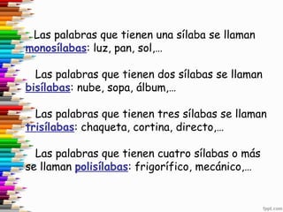 Silaba y acento basic | PPT