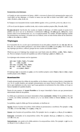 Silabeo, acentuacion y puntuacion normas | DOC