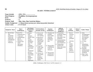 Silabus pkn-kelas-xii-smt-2 | DOCX