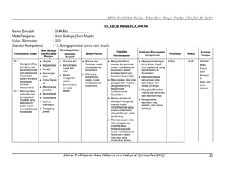 silabus-seni-budaya-kelas-xi-smt-2.doc seni budaya | DOC