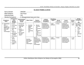 silabus-seni-budaya-kelas-xi-smt-2.doc seni budaya | DOC