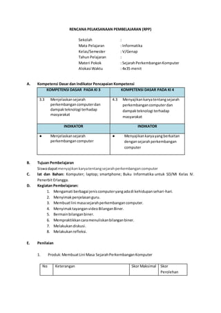 Silabus dan RPP Informatika Kelas 5 baru versi 2.docx