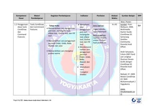 Silabus desain grafis kelas x | PDF