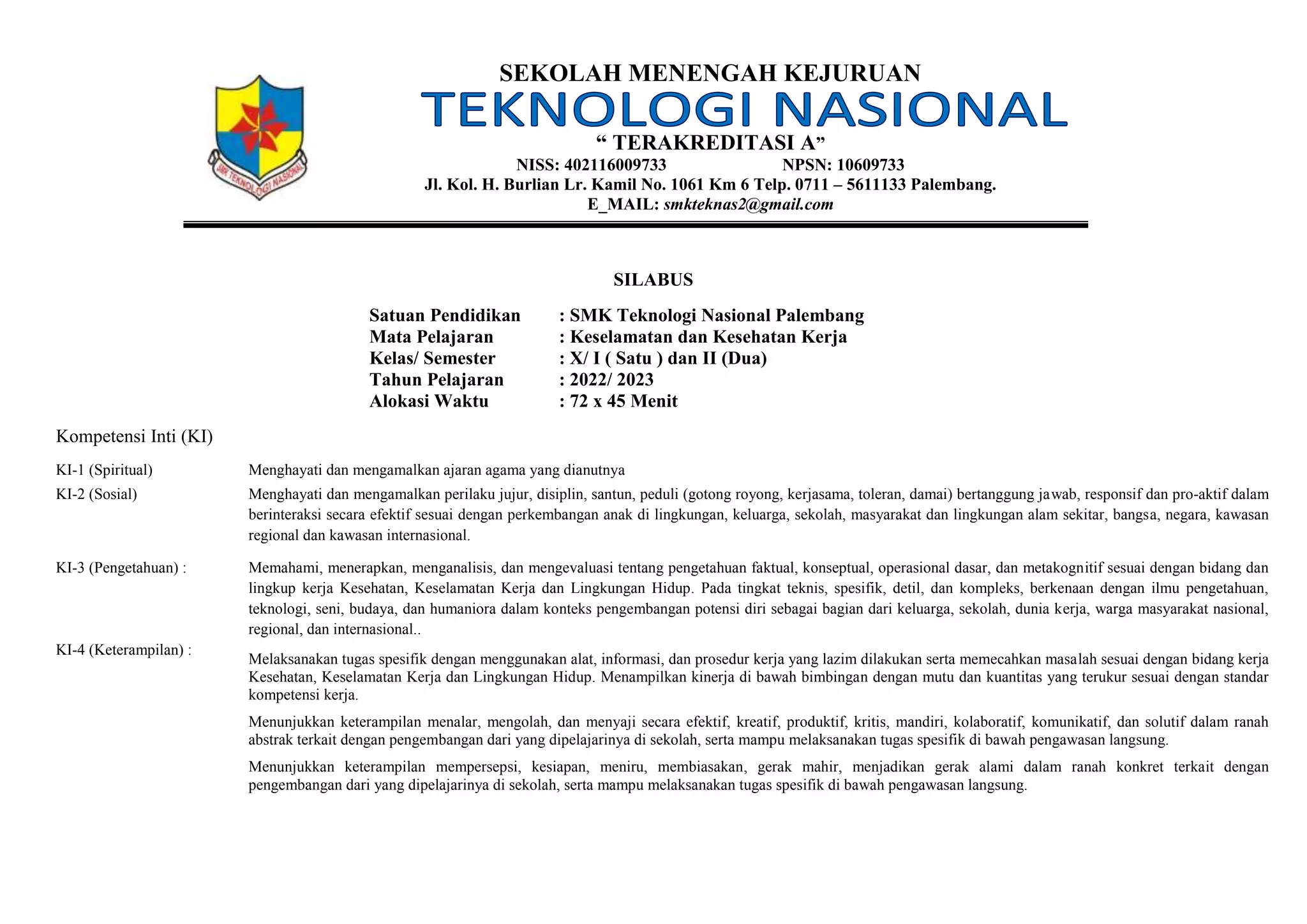 SILABUS K3 Lengkap.docx