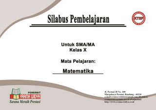 Silabus kelas x | DOCX