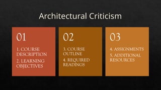 Silabus Kritik Arsitektur Universitassss | PPT | Free Download