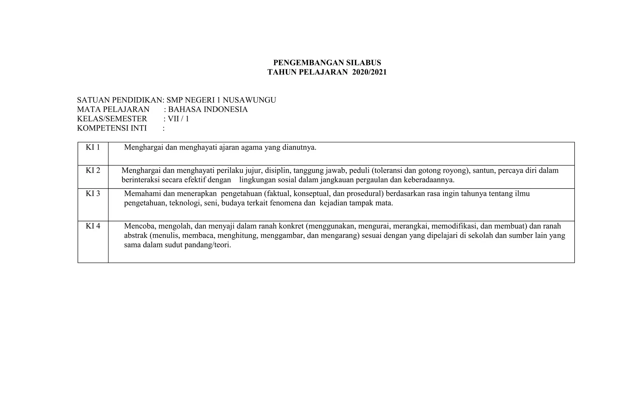 FORMAT SILABUS BAHASA INDONESIA KURTILAS REVISI 19.docx