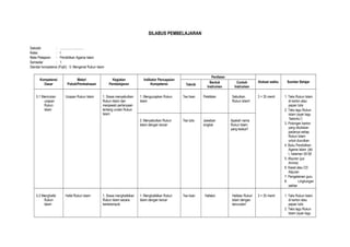 Silabus pai1sms1 | DOC