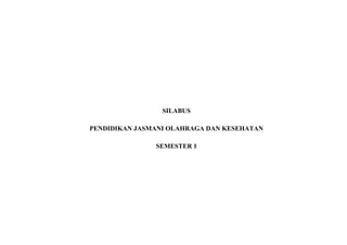 Silabus PJOK Kelas 6 Semester 1 (+ PPK ).doc