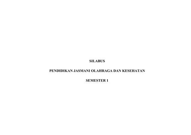 Silabus PJOK Kelas 6 Semester 1 (+ PPK ).doc