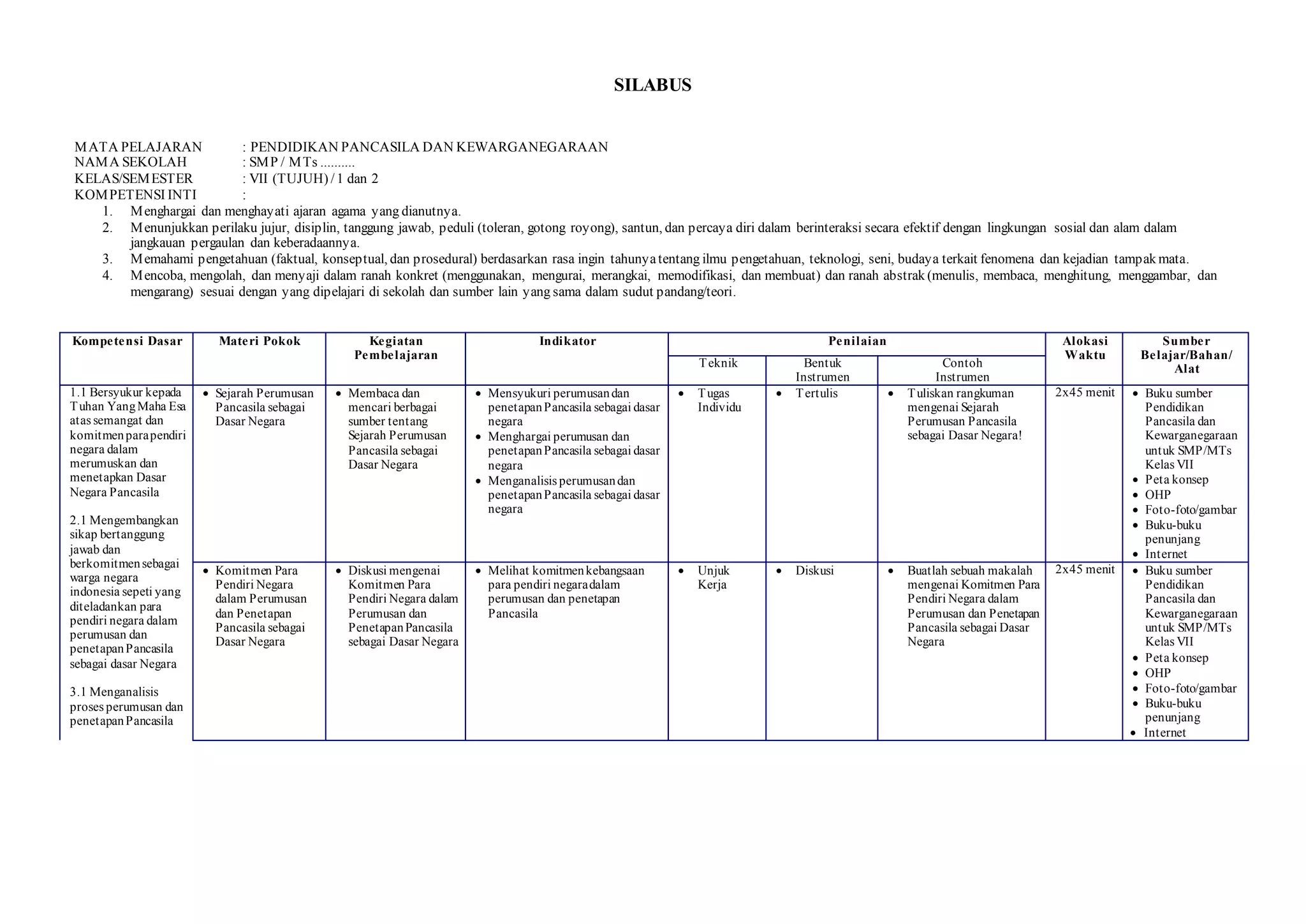 SILABUS PKN SMP VII K13.doc