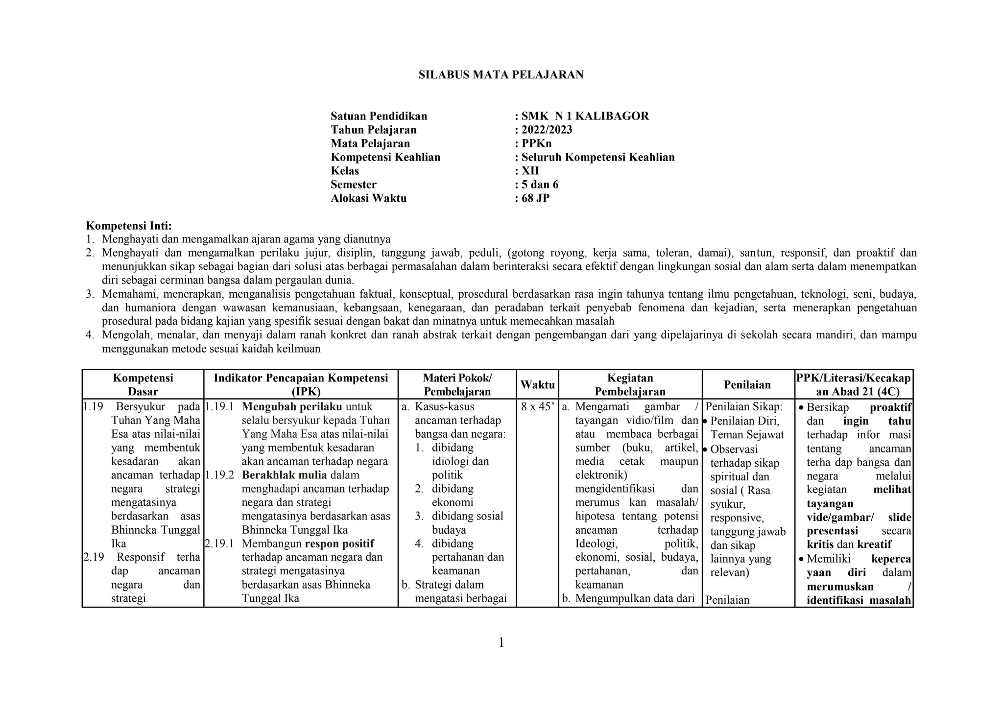 SILABUS PPKn Kelas XII.docx