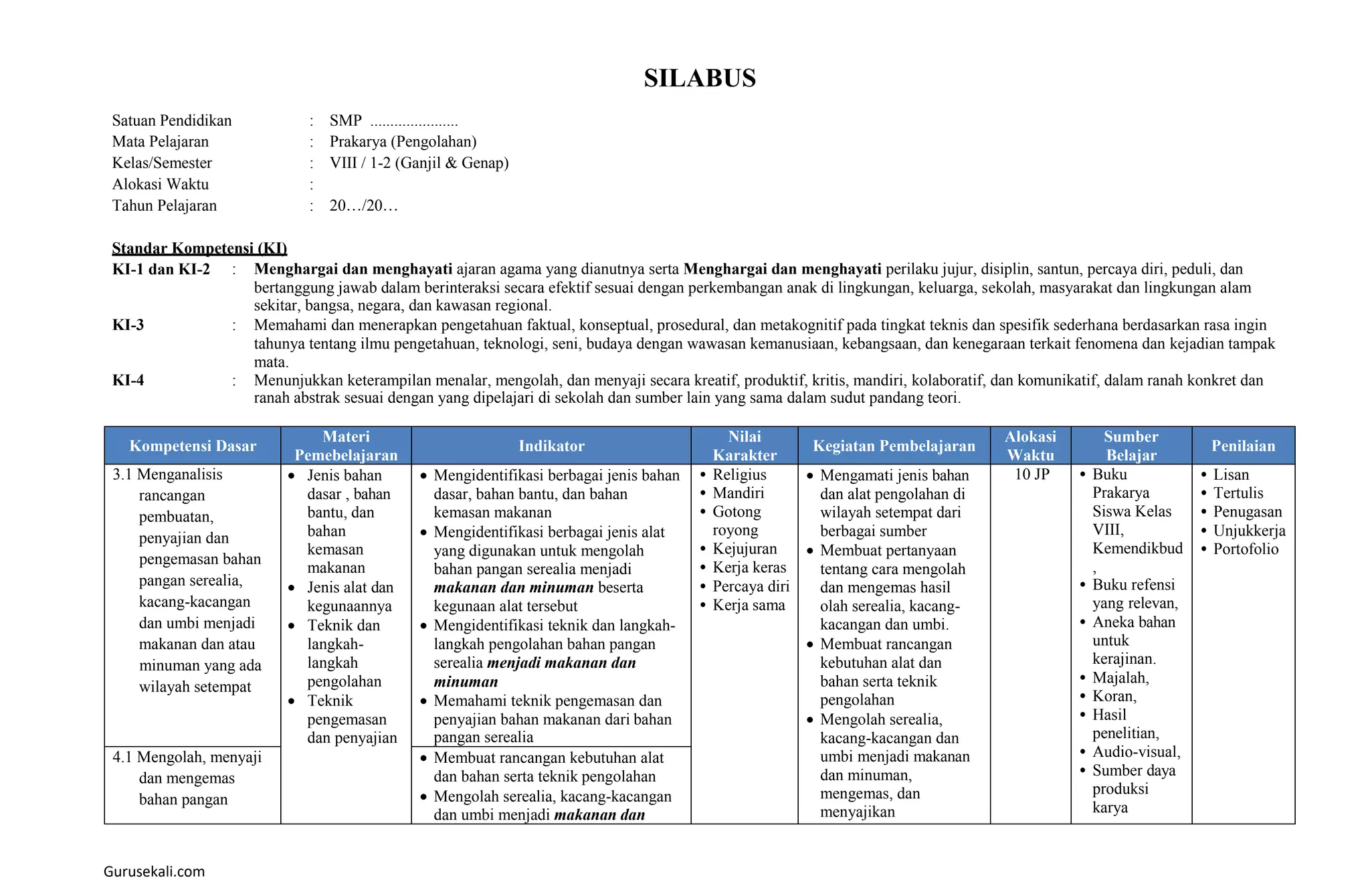Silabus Prakarya Kelas 8 (gurusekali.com).docx
