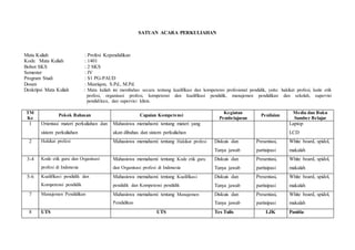 Silabus profesi kependidikan | DOCX