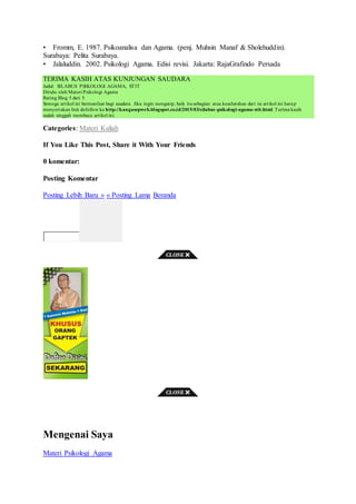 afi parnawi. Silabus psikologi agama | DOCX