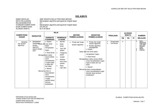 Silabus rpl 02 menerapkan algoritma pemrograman tingkat das2 | DOC