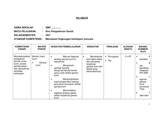 Silabus & rpp ips smp | DOC