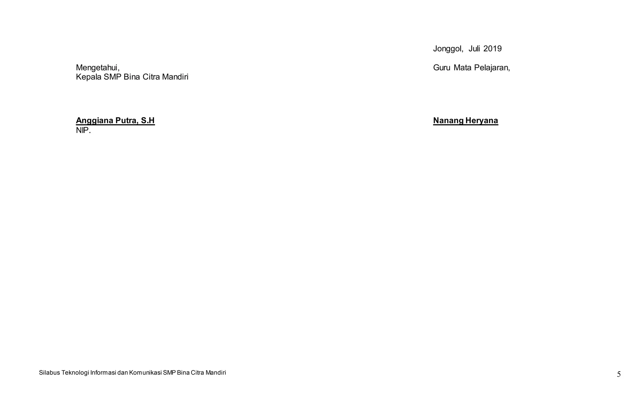 SILABUS TIK KELAS IX SEMESTER 1 DAN 2 | DOC