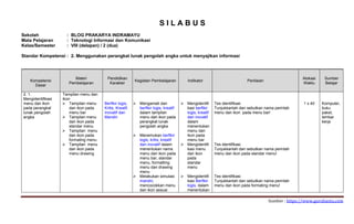 Silabus TIK Kelas VIII.doc