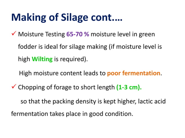 Silage | PPTX | Gardening | Home & Garden