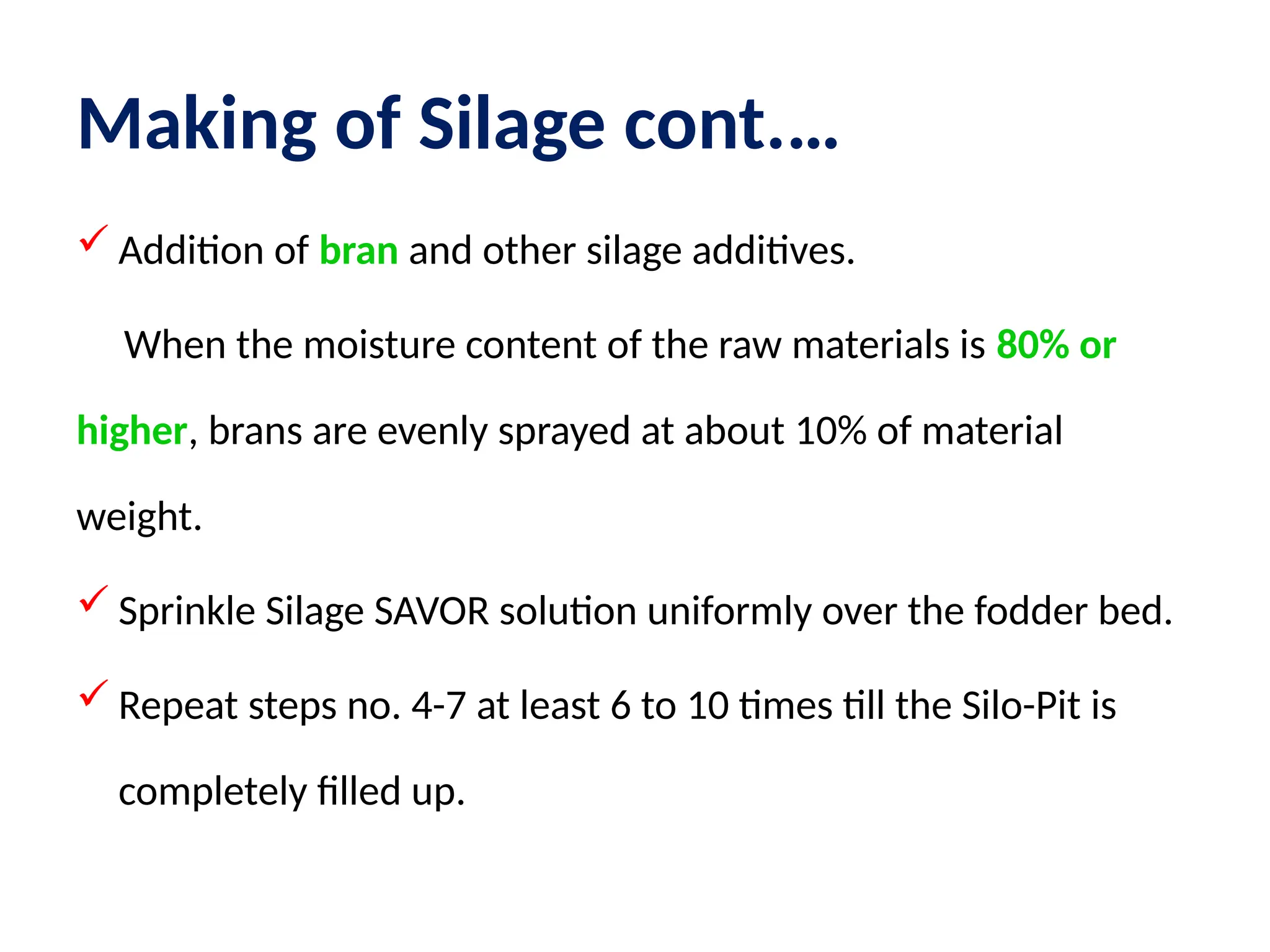 silage feeding to ruminants: Ensiling method | PPTX