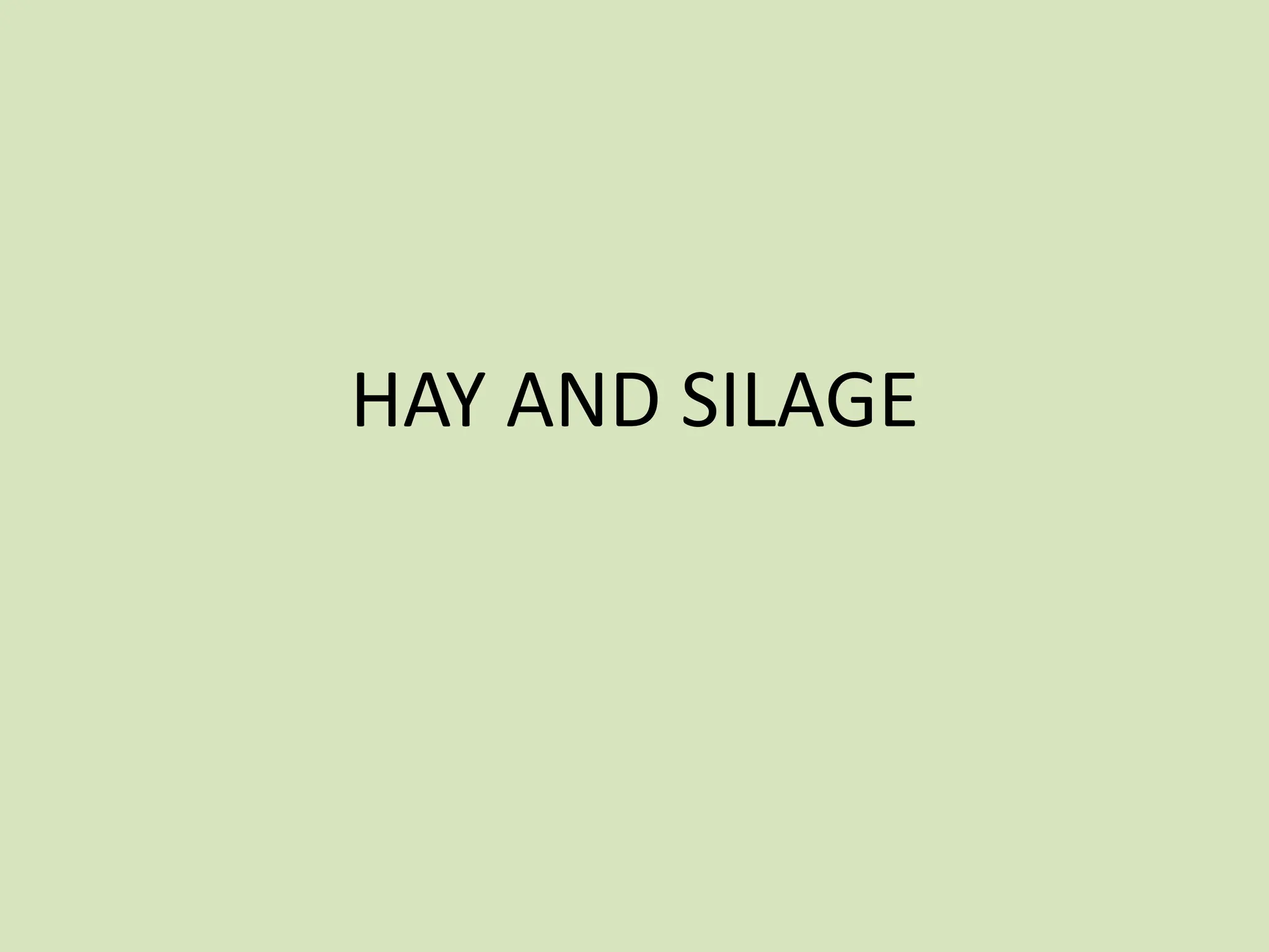 ySilage and hay of agriculture industry of indian | PPT | Gardening ...