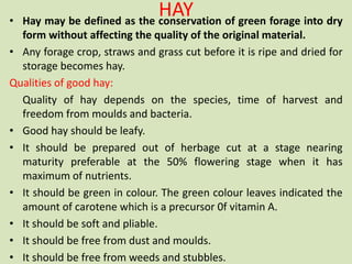 ySilage and hay of agriculture industry of indian | PPT | Gardening ...