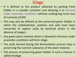 ySilage and hay of agriculture industry of indian | PPT | Gardening ...