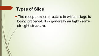 The Art of Silage Making and the effects of additives on silage quality ...