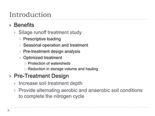 Silage Runoff Treatment | PPT
