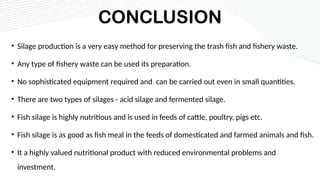 FISH SILAGE & FISH MEAL | PPTX