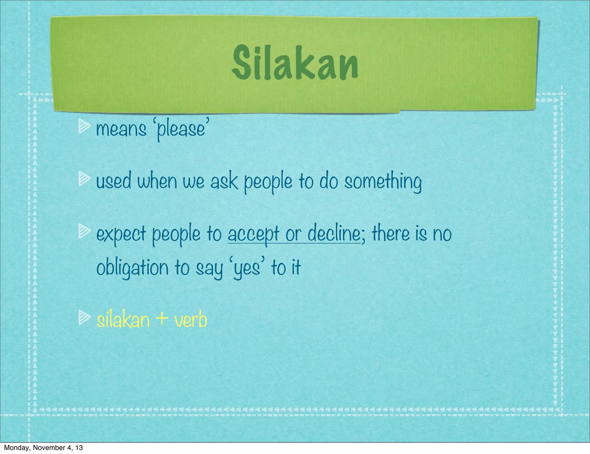 Silakan | PPT