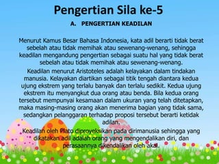 Sila ke 5 dalam pancasila | PPTX