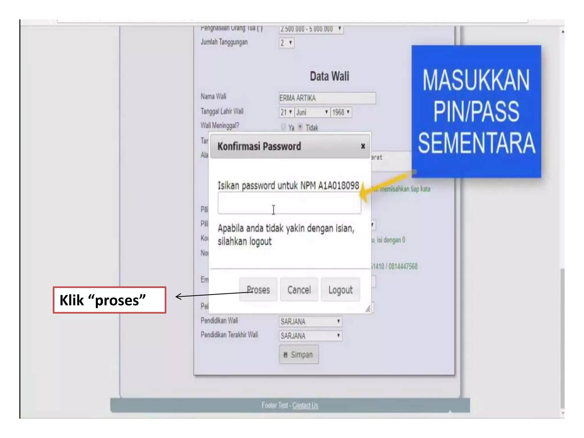 Panduan penggunaan Portal Akademik Bagi Mahasiswa Baru UNIB | PPTX