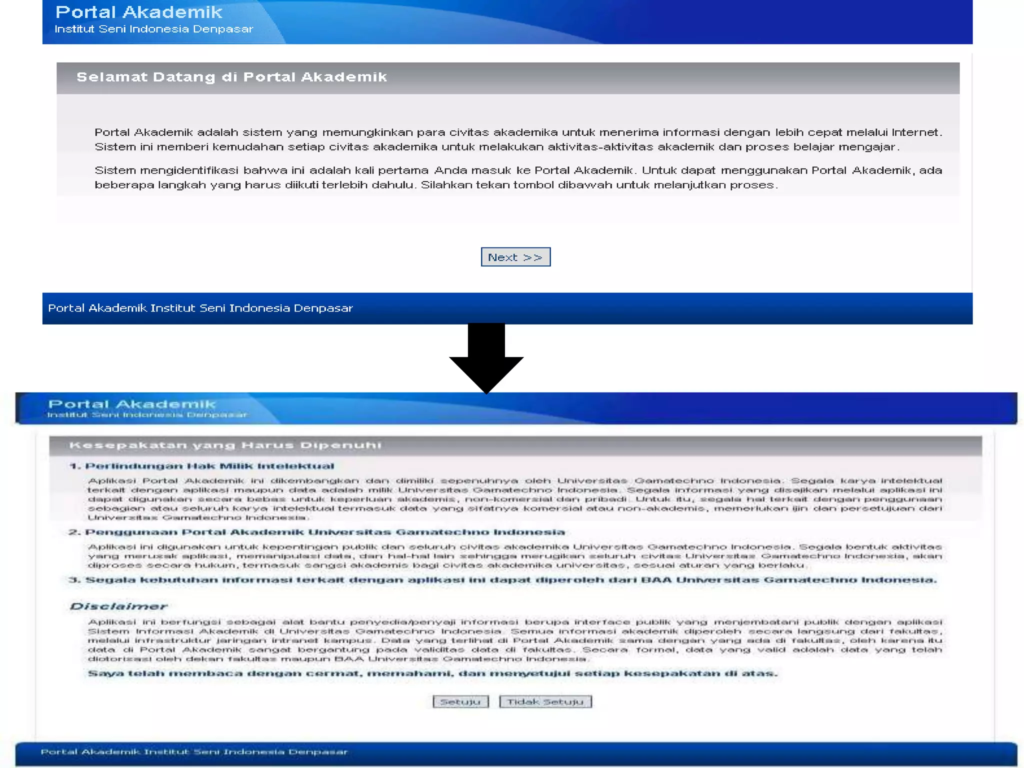 Panduan penggunaan Portal Akademik Bagi Mahasiswa Baru UNIB | PPTX