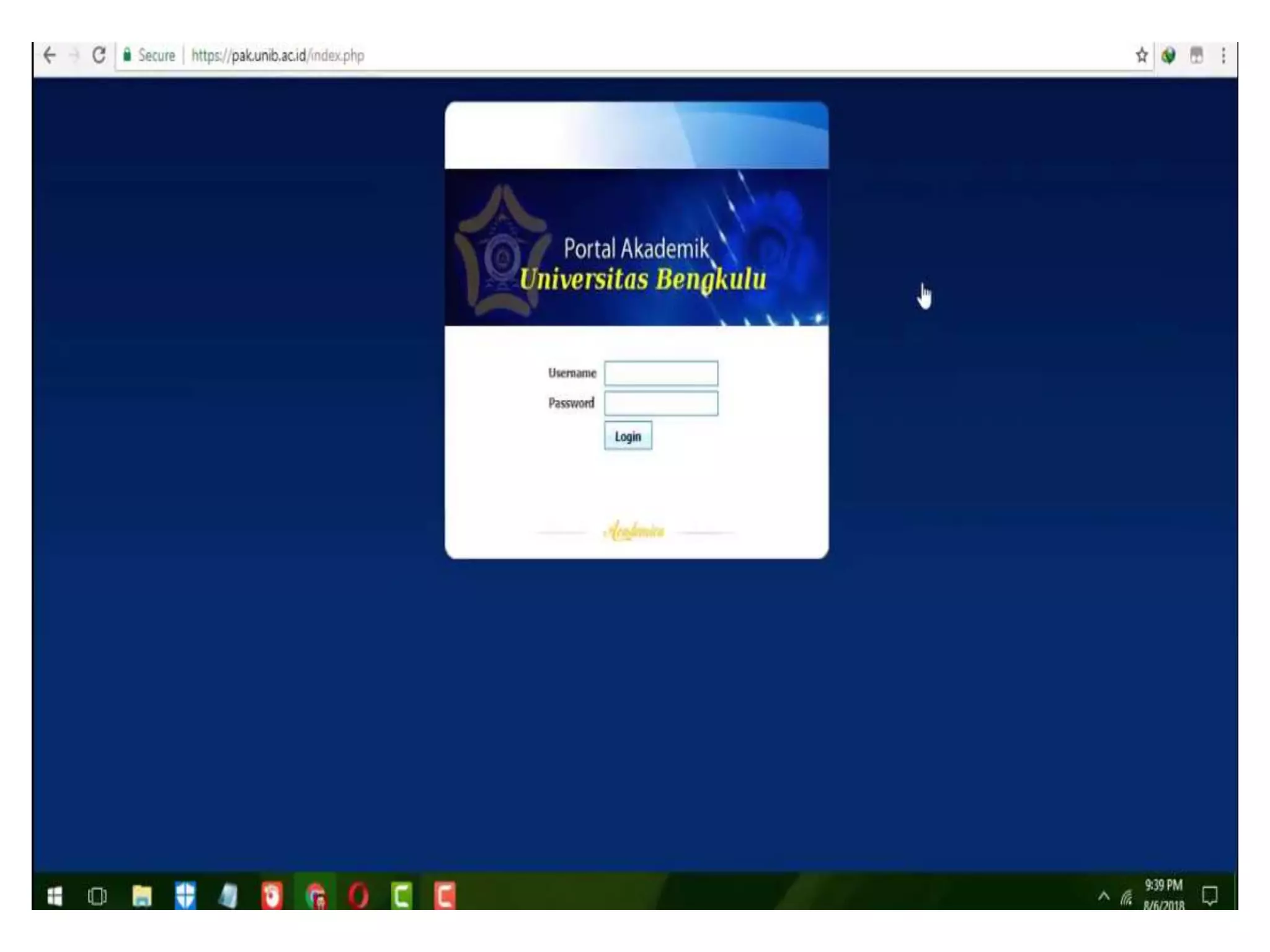 Panduan penggunaan Portal Akademik Bagi Mahasiswa Baru UNIB | PPTX