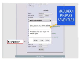 Panduan penggunaan Portal Akademik Bagi Mahasiswa Baru UNIB | PPTX