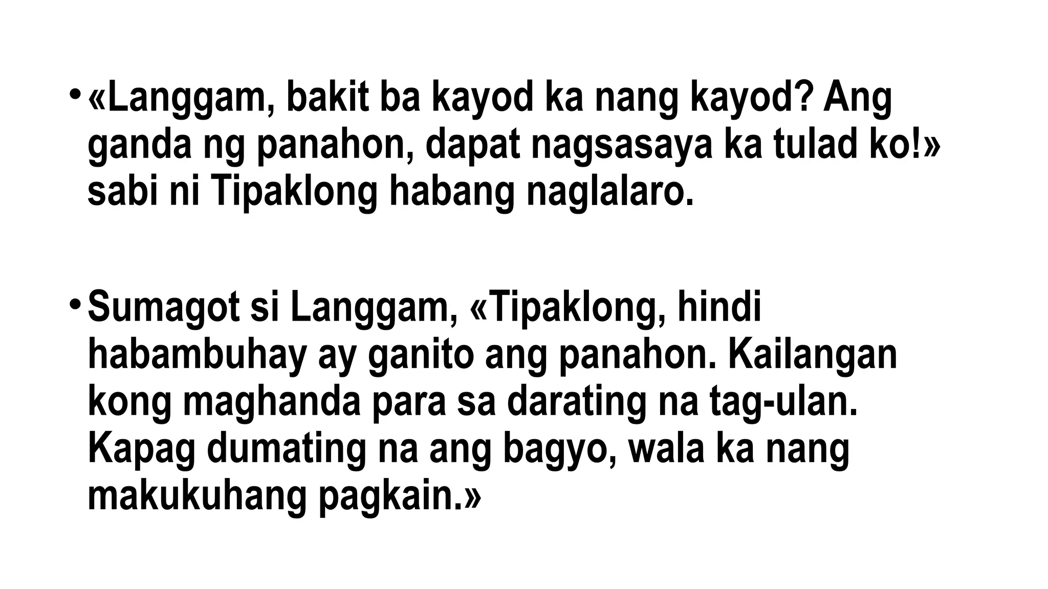 Si Langgam at Si Tipaklong.by.virgilio s. almiro | PPTX