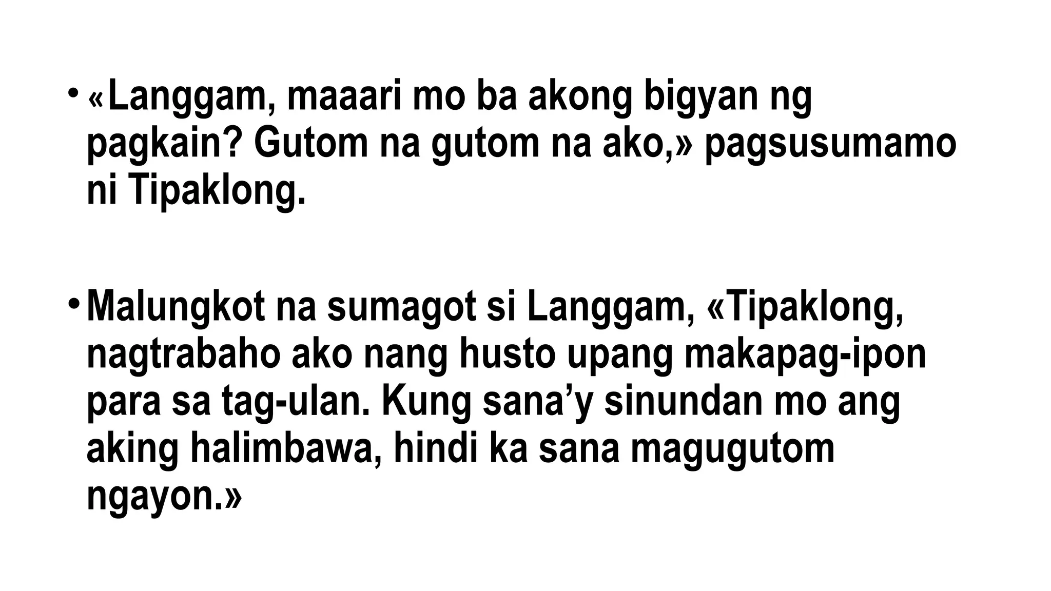 Si Langgam at Si Tipaklong.by.virgilio s. almiro | PPTX