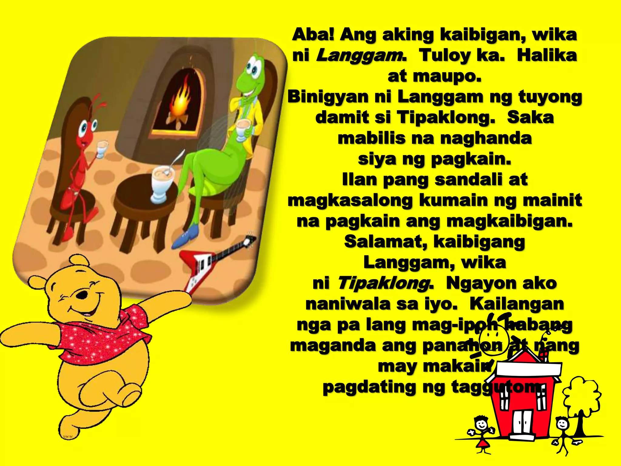 Si langgam at tipaklong | PPTX