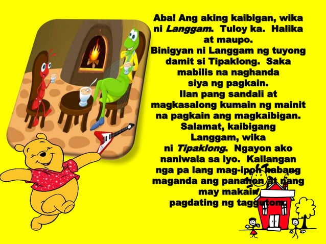 Si langgam at tipaklong | PPTX