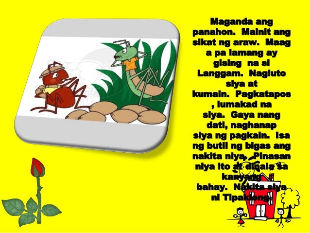 Si langgam at tipaklong