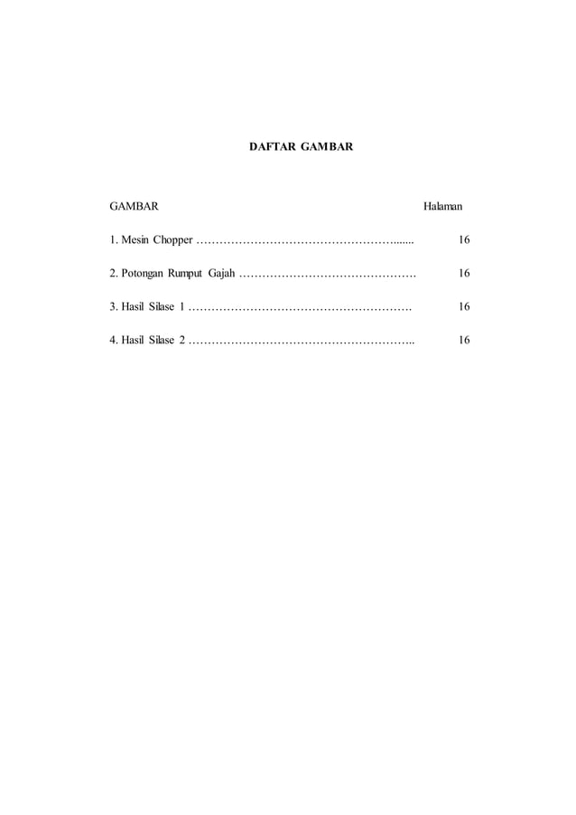 Silase rumput gajah | DOCX