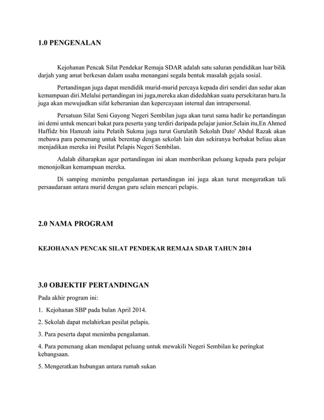 Contoh Kertas Kerja (Paperwork) | DOCX