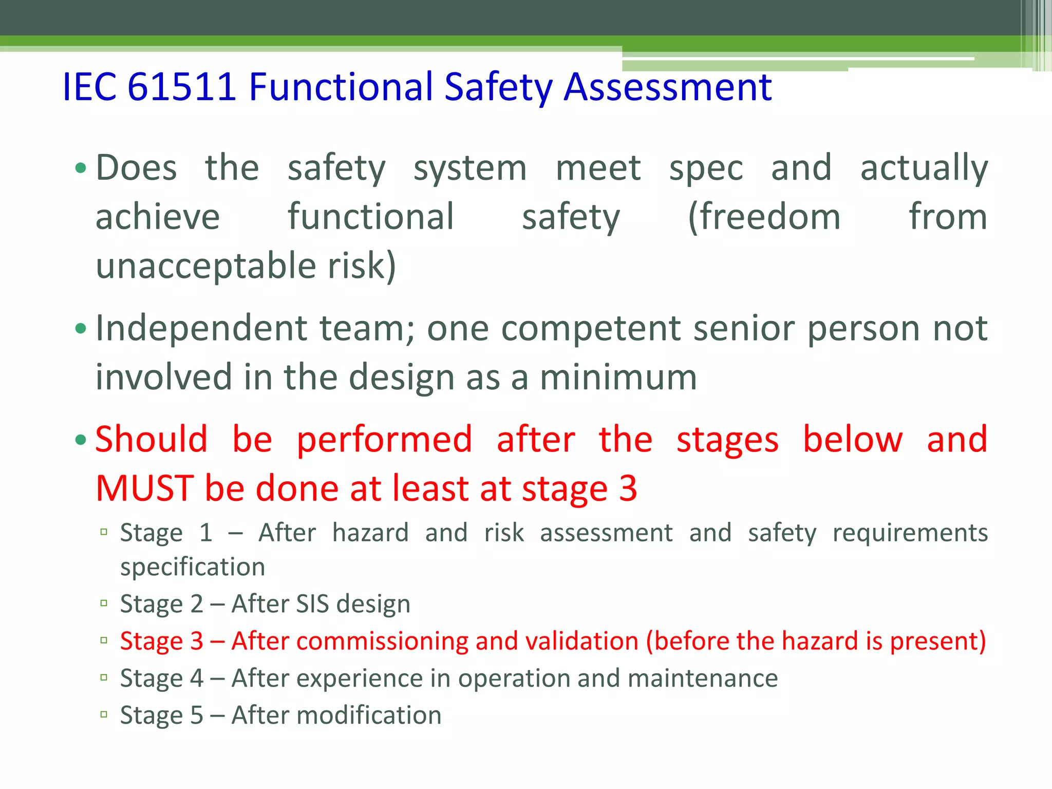 SIL Awareness | Introduction to Safety Life-Cycle | IEC - 61508 & IEC ...