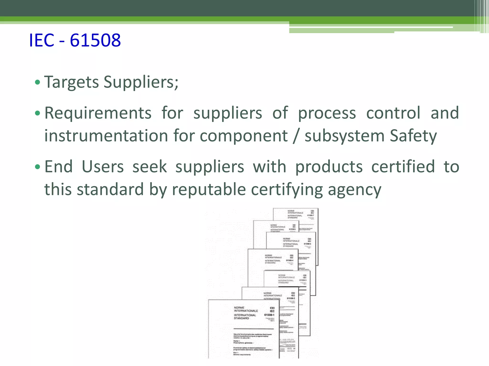 SIL Awareness | Introduction to Safety Life-Cycle | IEC - 61508 & IEC ...