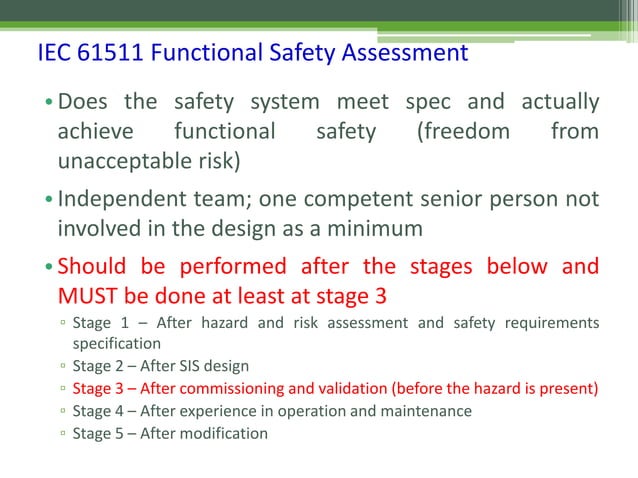 SIL Awareness | Introduction to Safety Life-Cycle | IEC - 61508 & IEC ...