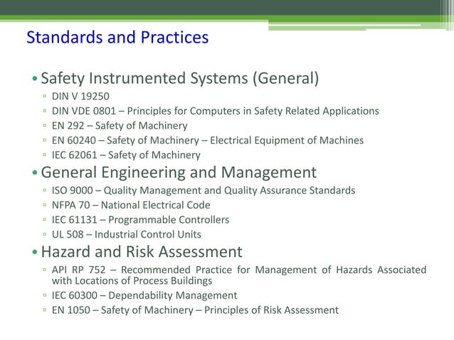 SIL Awareness | Introduction to Safety Life-Cycle | IEC - 61508 & IEC ...