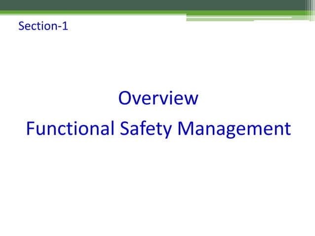 SIL Awareness | Introduction to Safety Life-Cycle | IEC - 61508 & IEC ...
