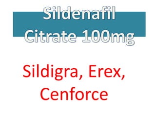 Sildenafil Citrate 100mg | Erex 100mg